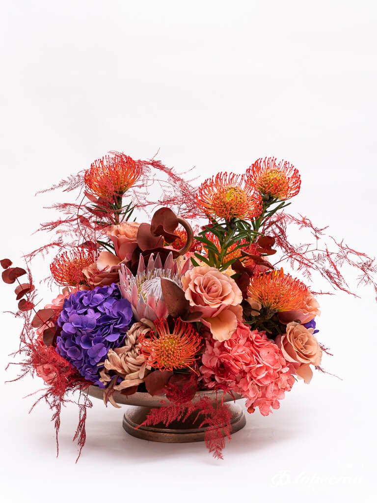 Extravagant arrangement of tropical flowers - Floresta Flower Shop